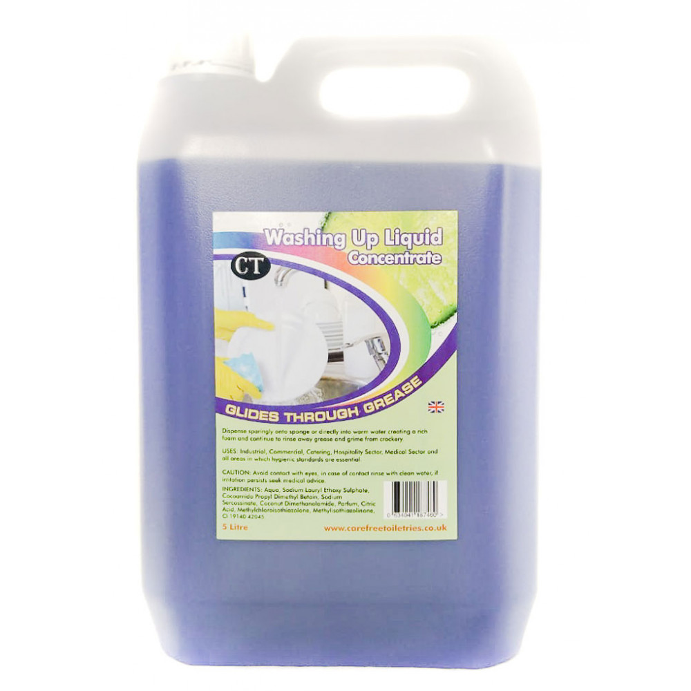 Carefree Toiletries | Washing Up Liquid Concentrate (Cherry) 5L